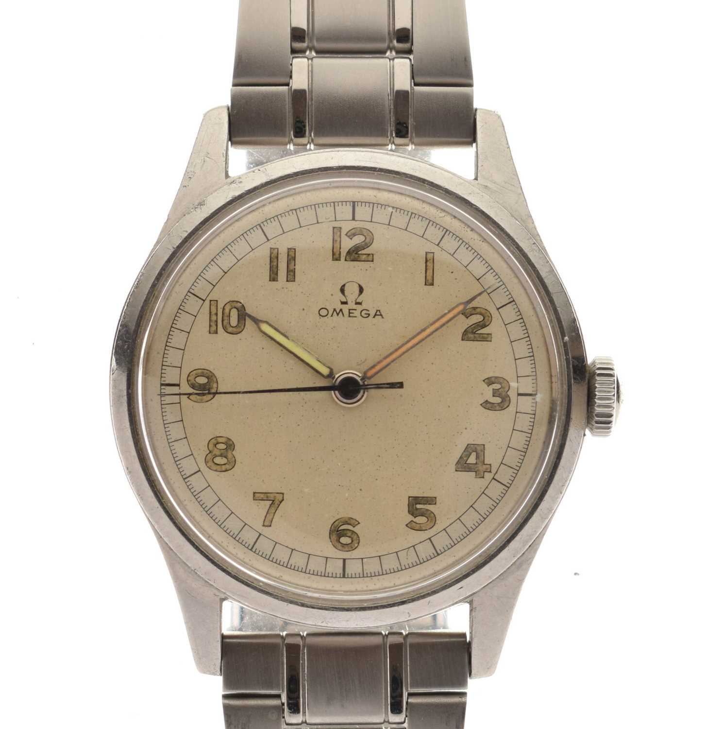 Lot 65 - Omega - Gentleman’s vintage bracelet watch,