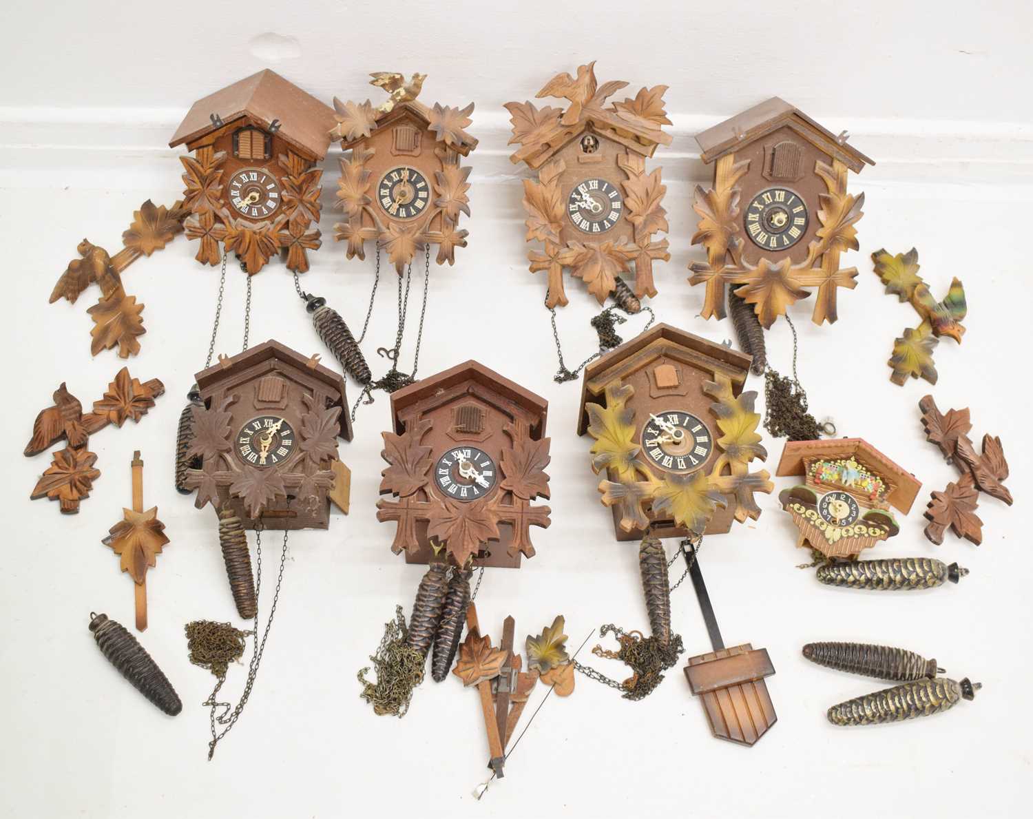 Lot 591 - Group of eight various 20th century cuckoo