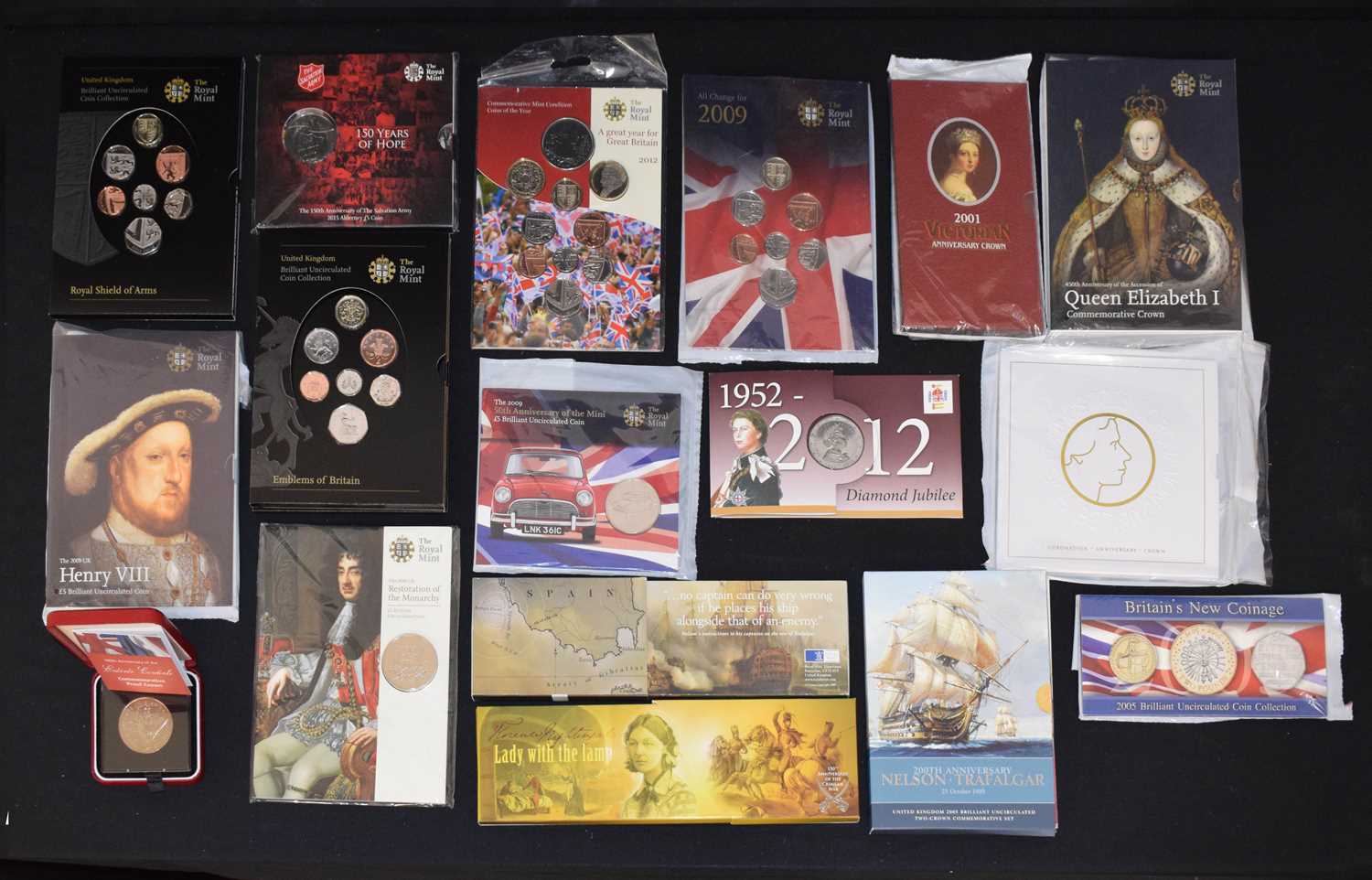Lot 213 - Seventeen Royal Mint presentation coin packs,