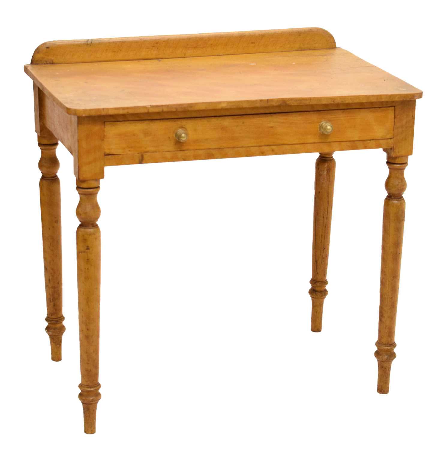 Lot 554 - Late Victorian satin birch side table