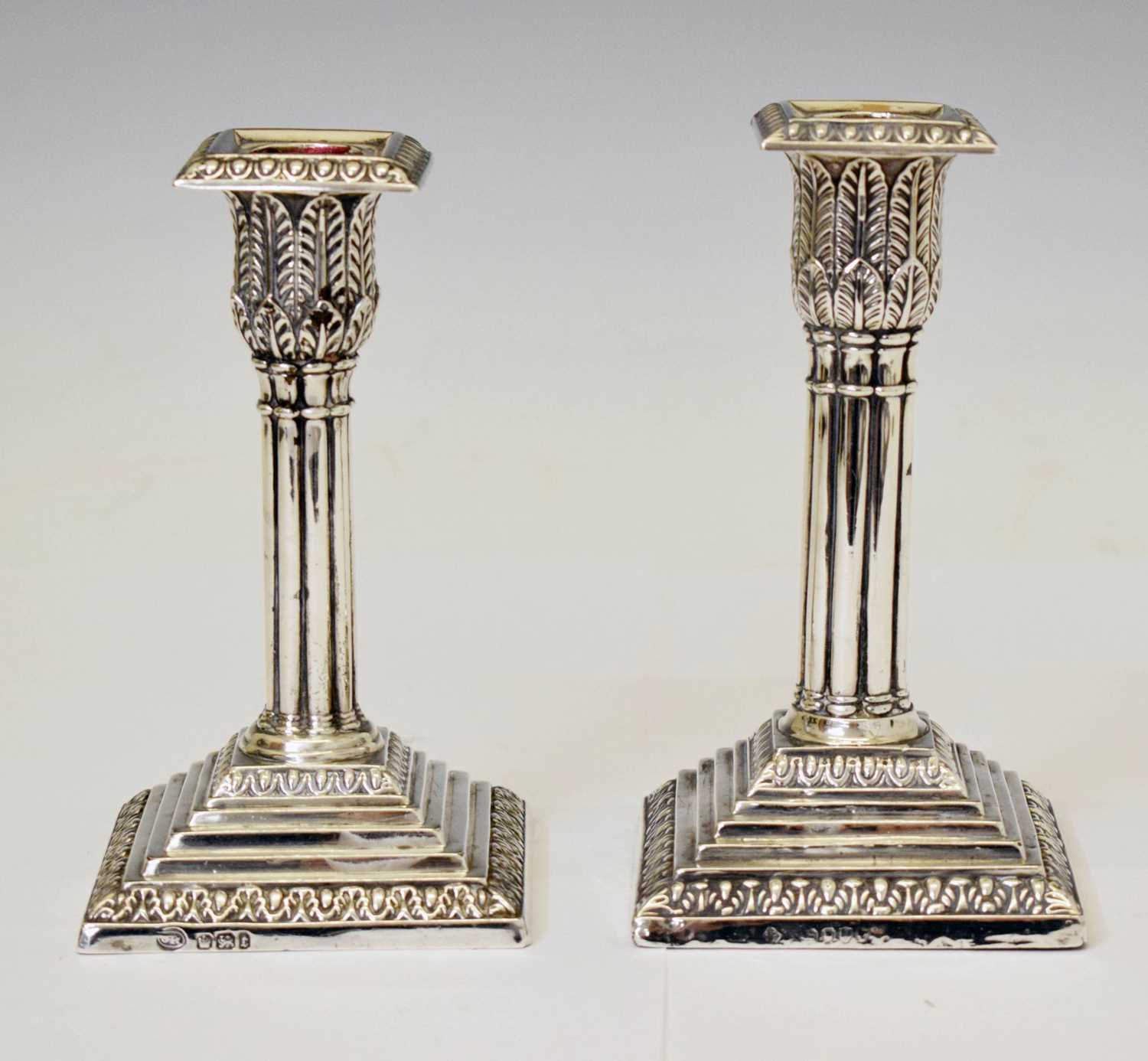 Lot 136 - Matched pair of Victorian silver