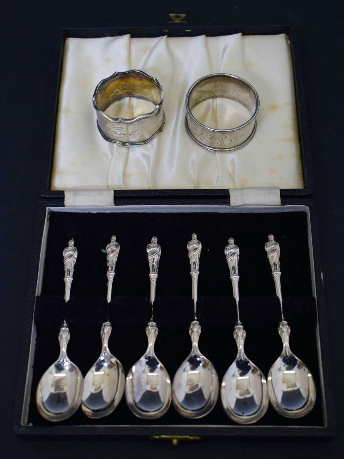 Lot 123 - Set of six Victorian silver apostle