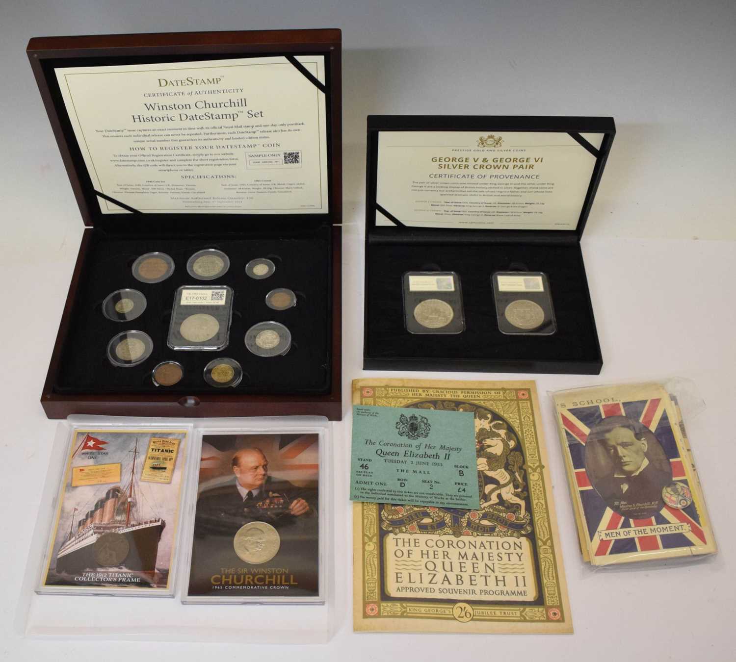 Lot 156 - Collection of historic coins relating to Sir