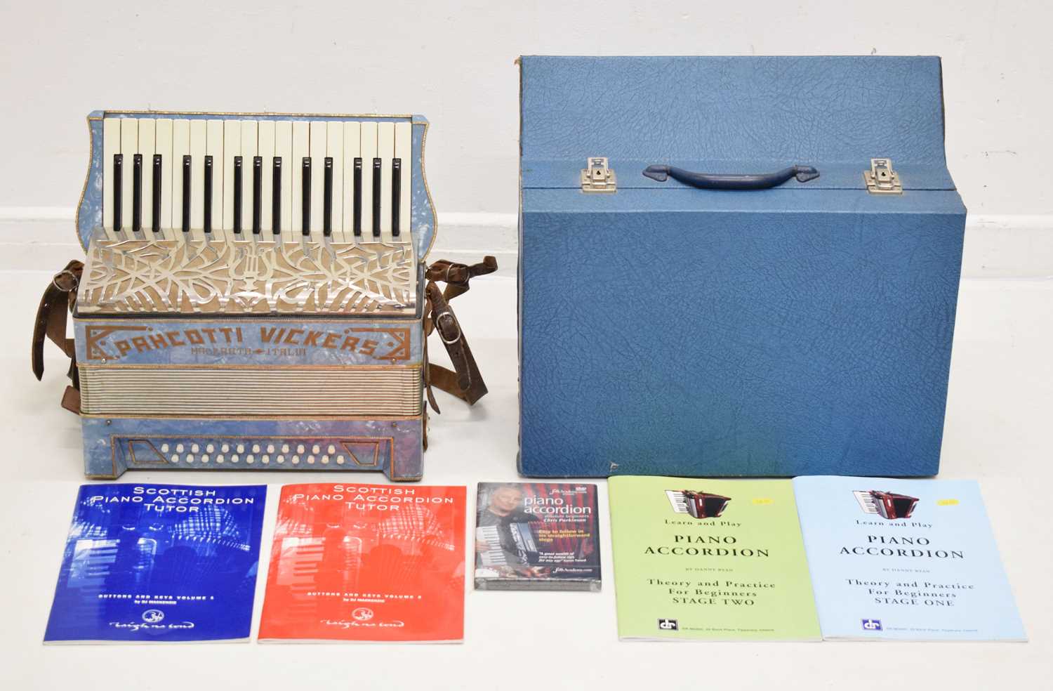 Lot 297 - Pancotti Vickers piano accordion, boxed, and