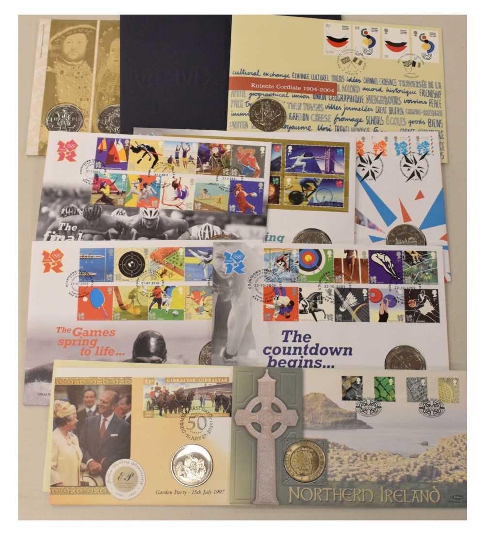 Lot 228 - Quantity of Royal Mint Crown numismatic coin