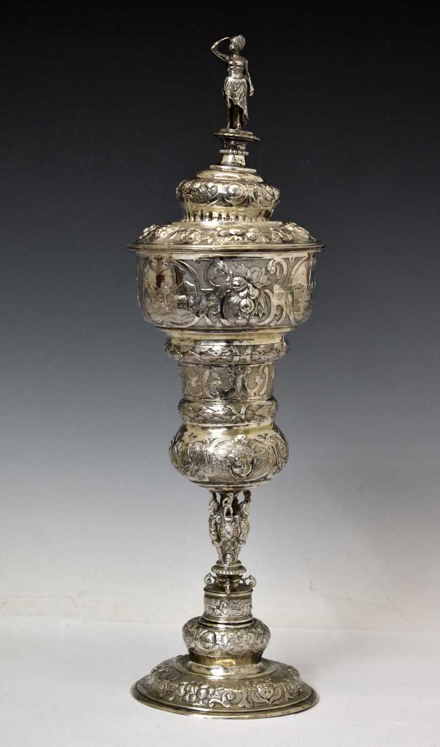 Lot 167 - 19th century German Steeple Cup in the