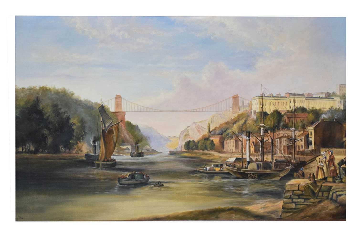 Lot 742 - Len Hutton - Oil on canvas - Clifton