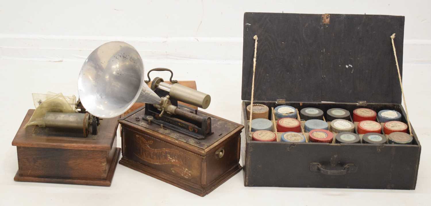 Lot 395 - Two early 20th century phonographs