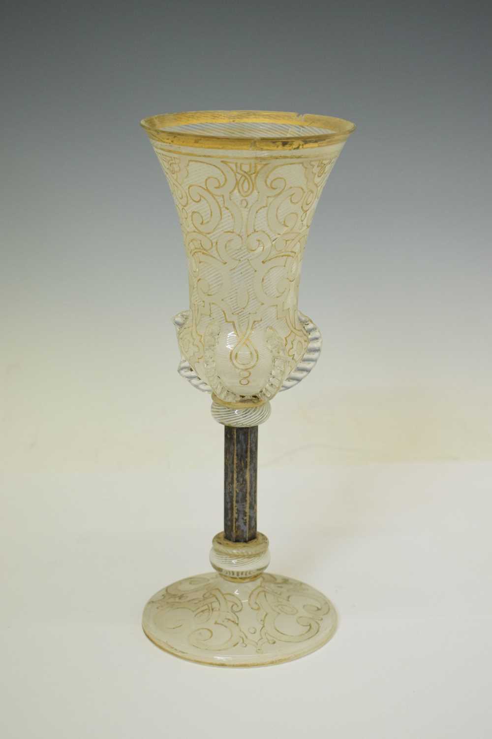 Lot 548 - 'Facon de Venise' type glass pedestal