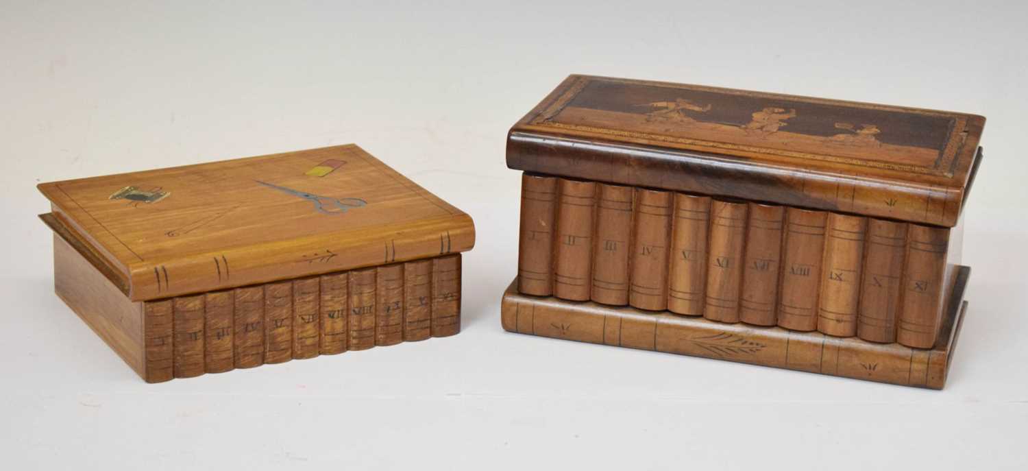 Lot 447 - Two Italian Sorrento ware boxes