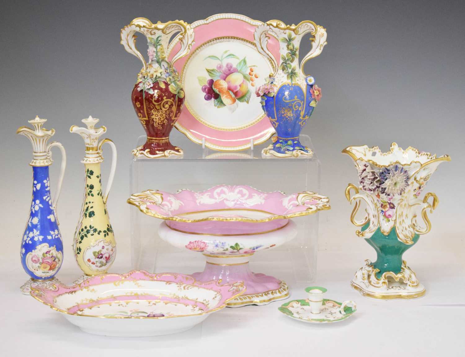 Lot 502 - Group of mid 19th century ceramics