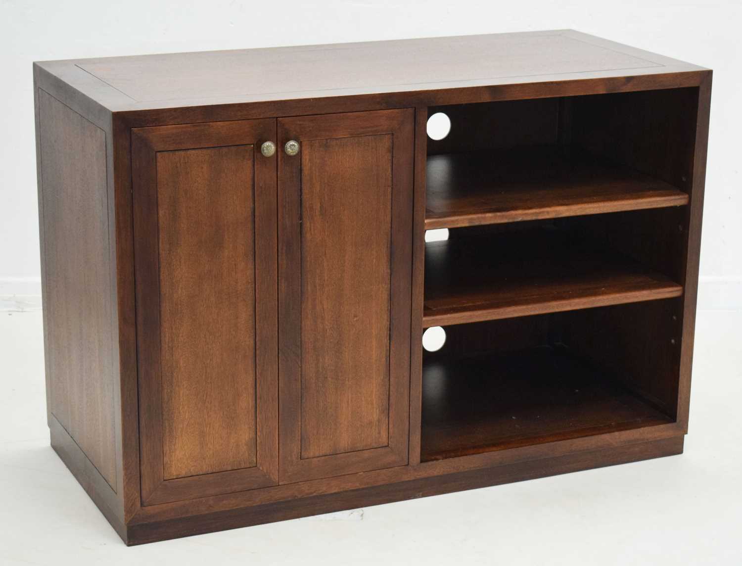 Lot 713 - Modern hardwood low cabinet