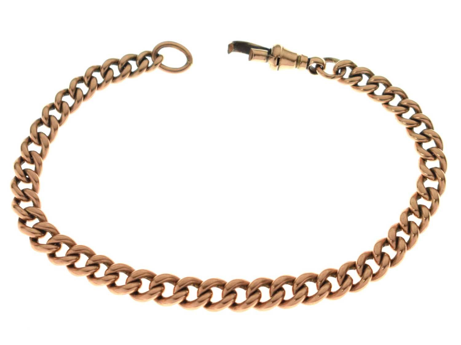 Lot 125 - 9ct gold watch chain