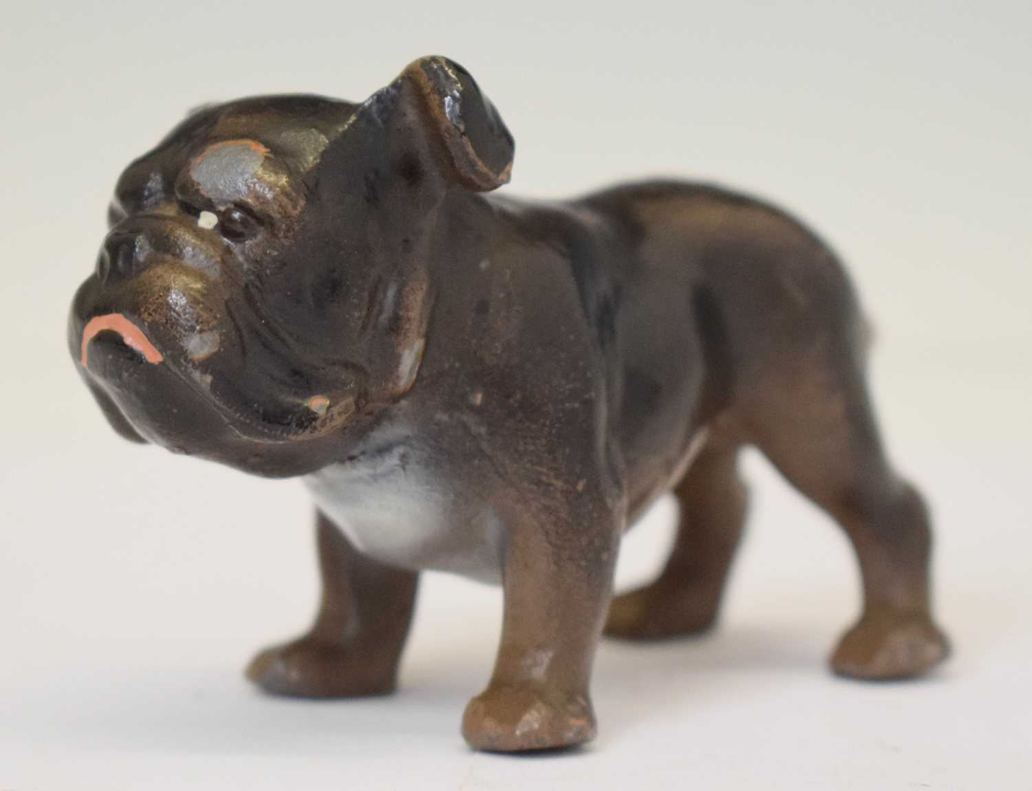 Lot 306 - Painted lead model of a bulldog