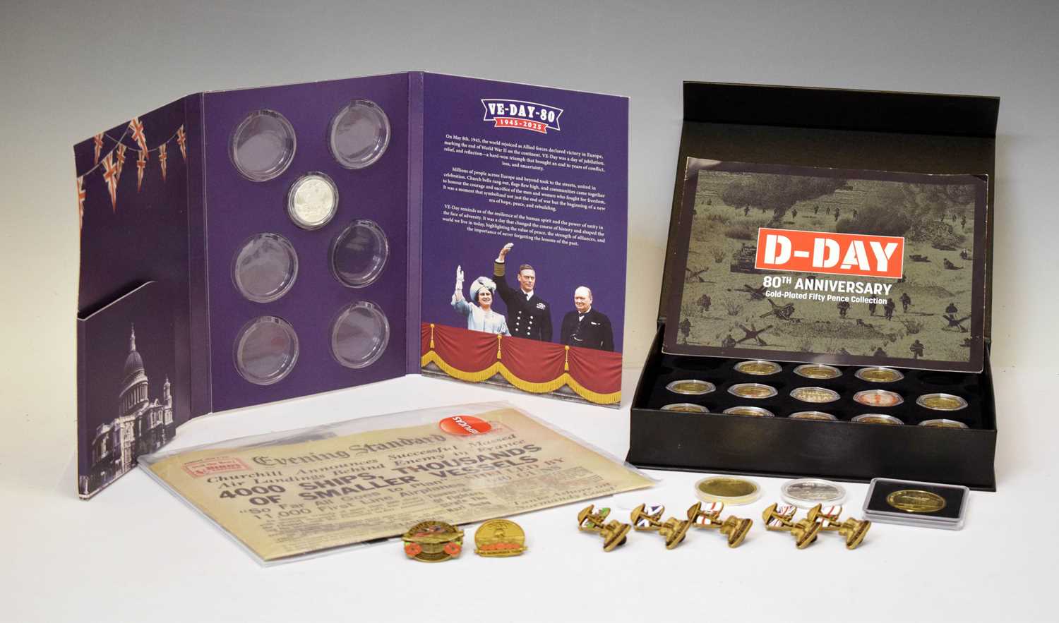 Lot 246 - D-Day 80th Anniversary gold plated 50p