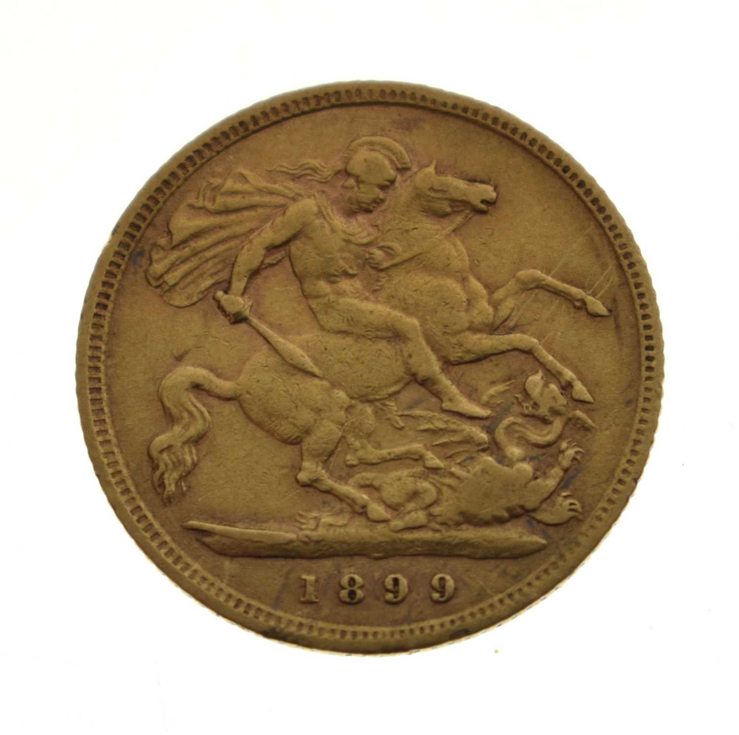 Lot 180 - Queen Victoria gold half-sovereign, 1899