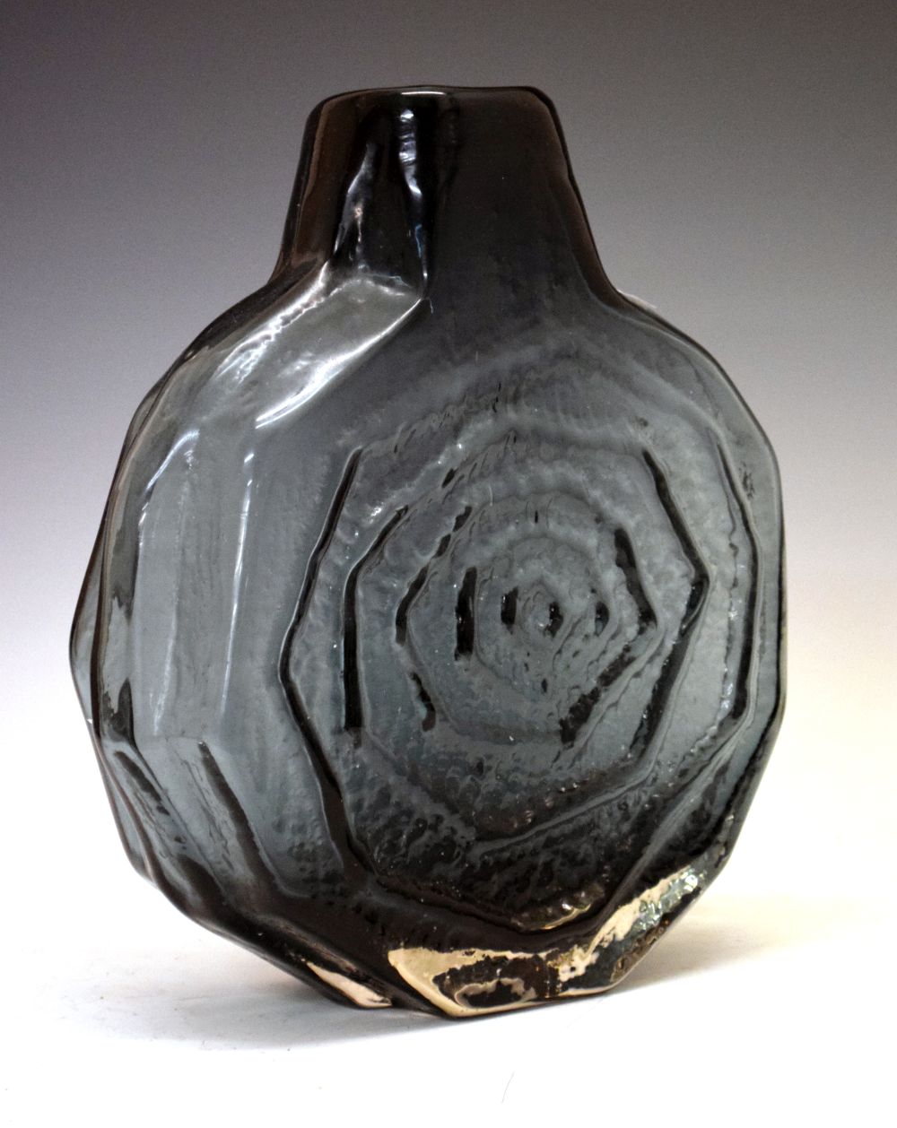 Lot 311 - Whitefriars Indigo 'Banjo' vase