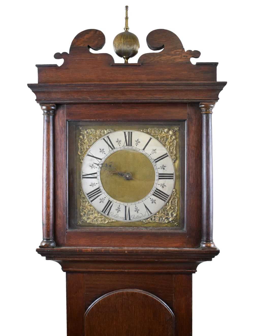 Lot 421 - 18th Century oak-cased 30-hour single-hand