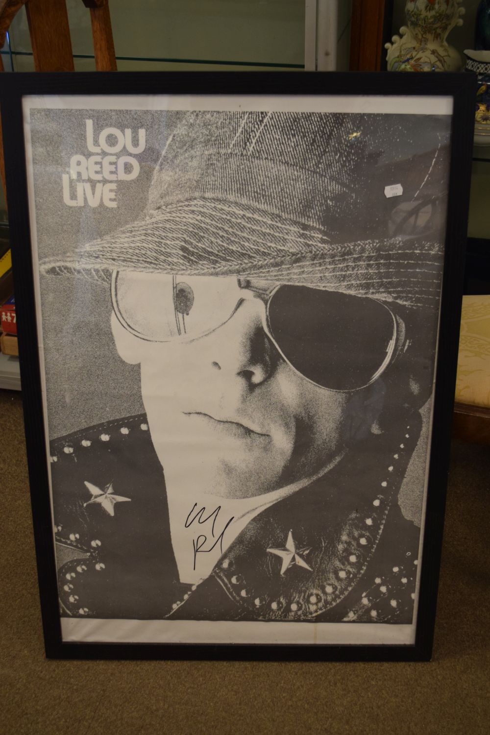 Lot 194 - Lou Reed signed poster