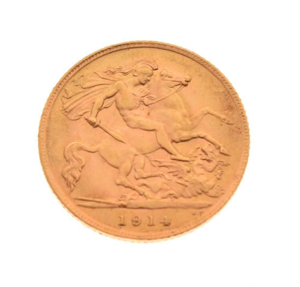 Lot 128 - Gold Coin - George V half sovereign