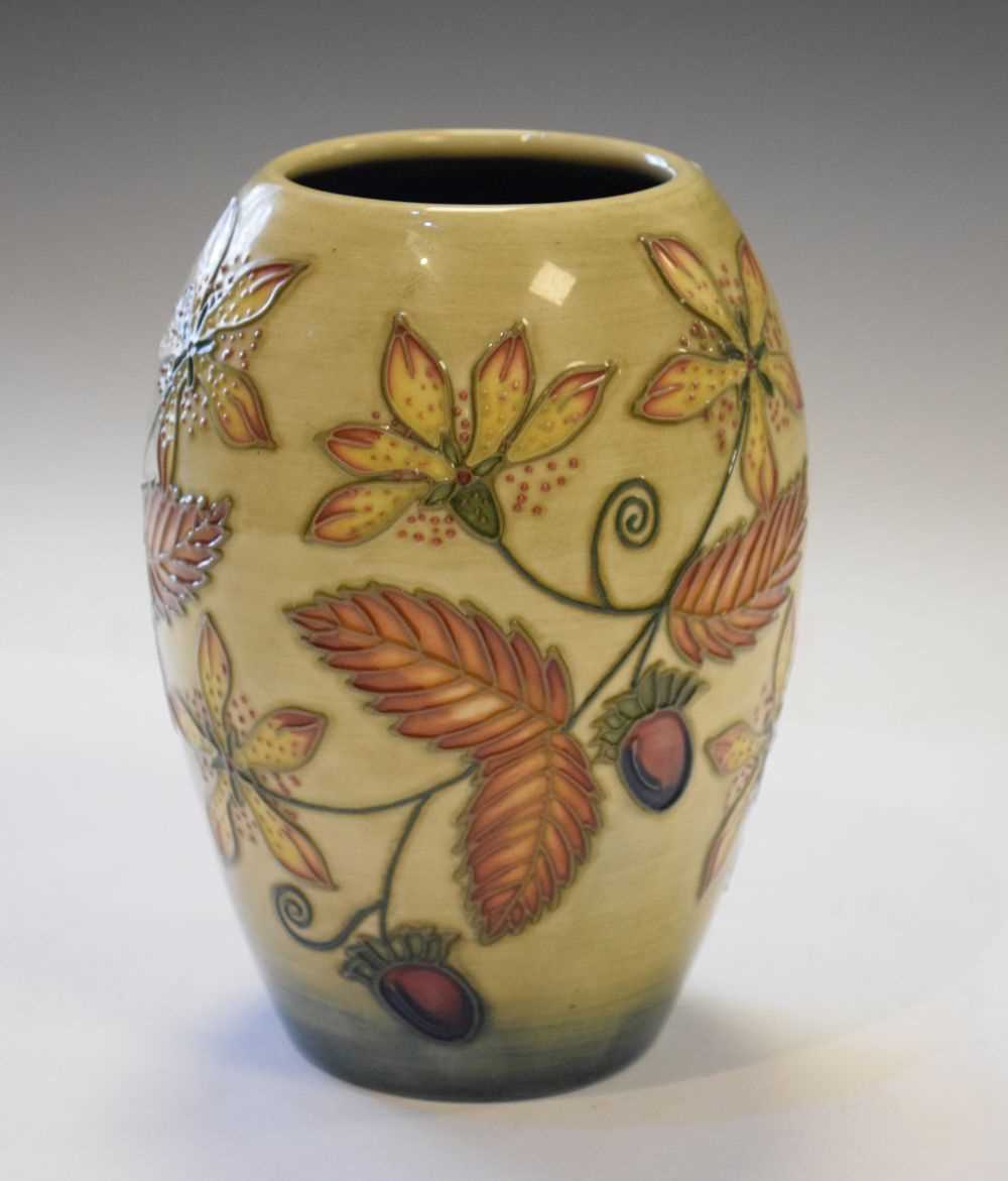 Lot 378 - Moorcroft ovoid vase - (leaves and berries)