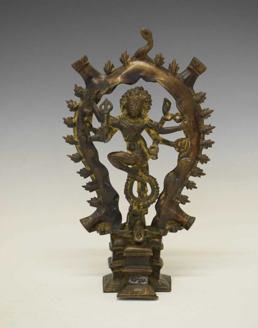 Lot 248 - Tibetan bronze figure of Gaja Samhara Murthy